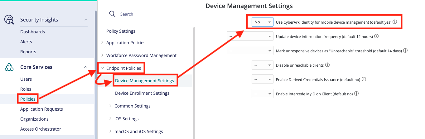 How to Disable MDM Mode in the CyberArk Identity Mobile App