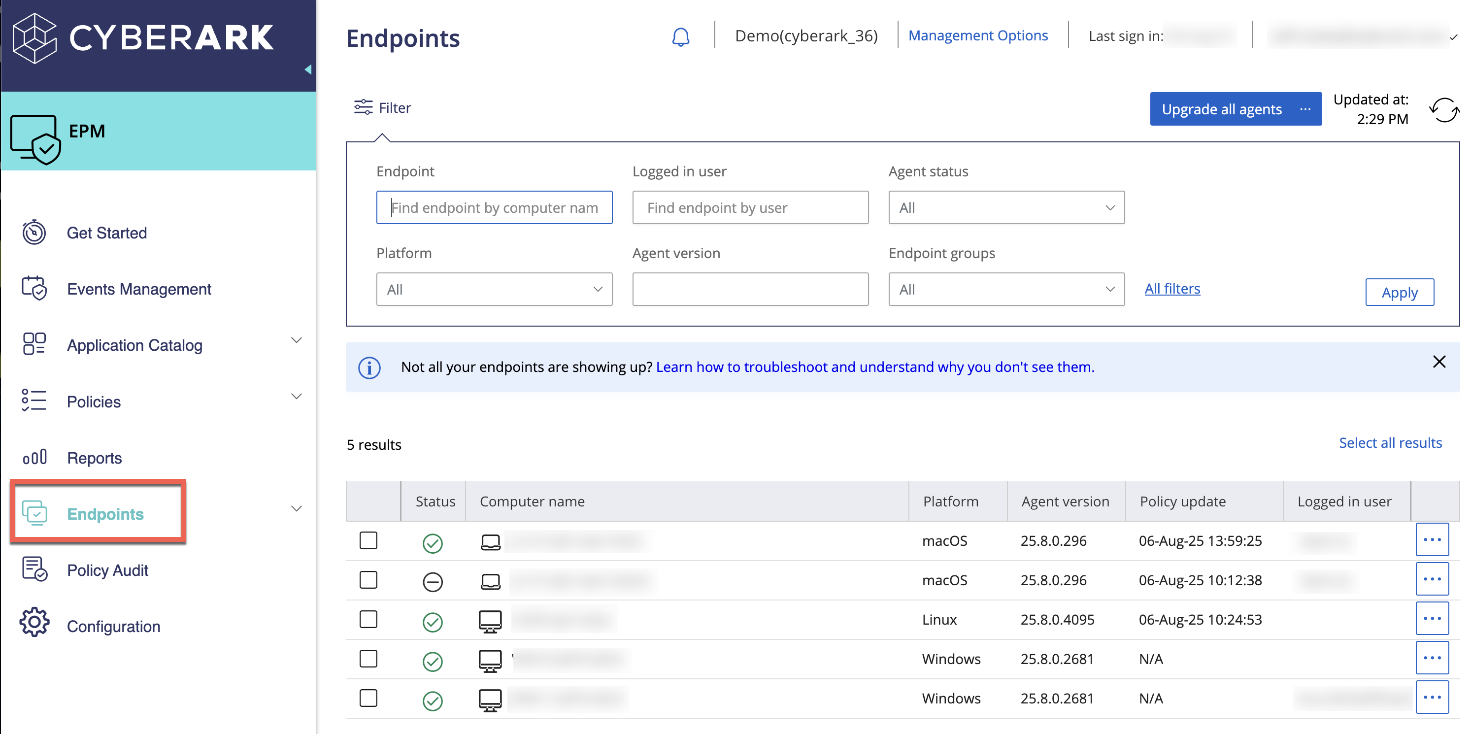 EPM - How to gather Support Info logs via EPM console