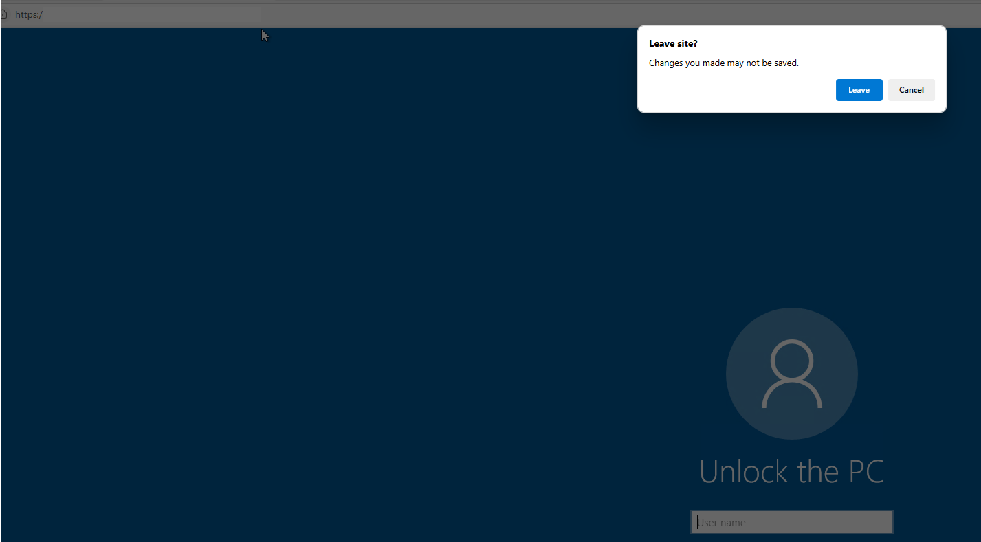 PSM HTML5GW: How to disable the pop-up dialog box for HTLM5GW in Chrome