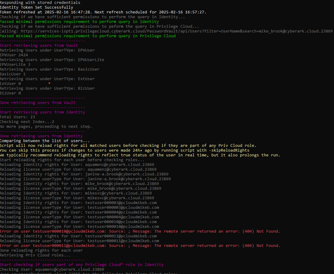 Shared Services - Identity Sync Roles with Privilege Cloud Vault Users