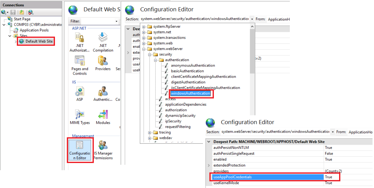 CPM - How to configure IIS Application Pool