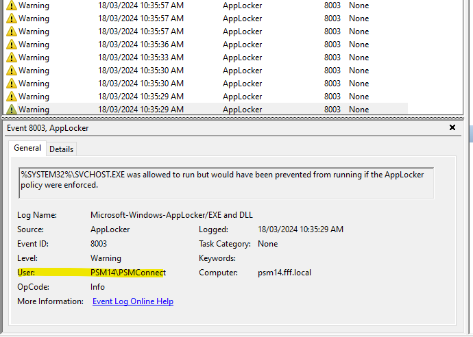 how to find what is blocked by Applocker and add it to rule manually and script