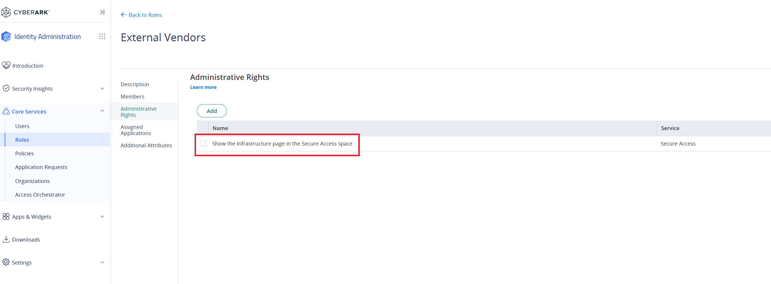 Allow vendors access to SIA via Secure Access Portal in Identity