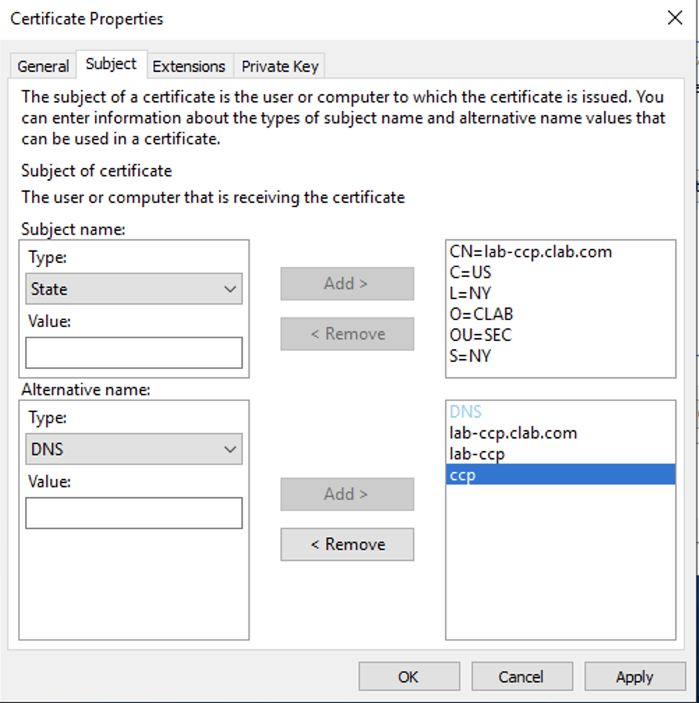 How To Setup CCP Client Certificate Authorization