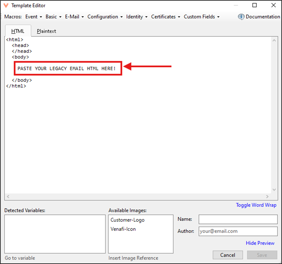 How-To: Create new email template from legacy email notification (v23.3+)
