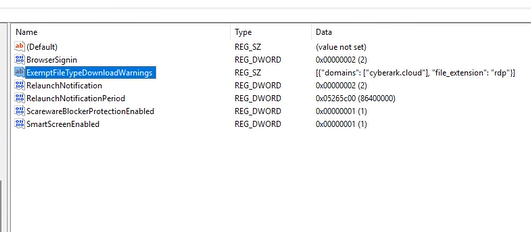 PSM - RDP file download prompt on Edge 149.0.4022.52